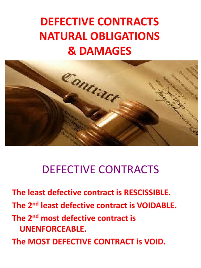 Understanding Rescissible Contracts | PDF | Damages | Annulment
