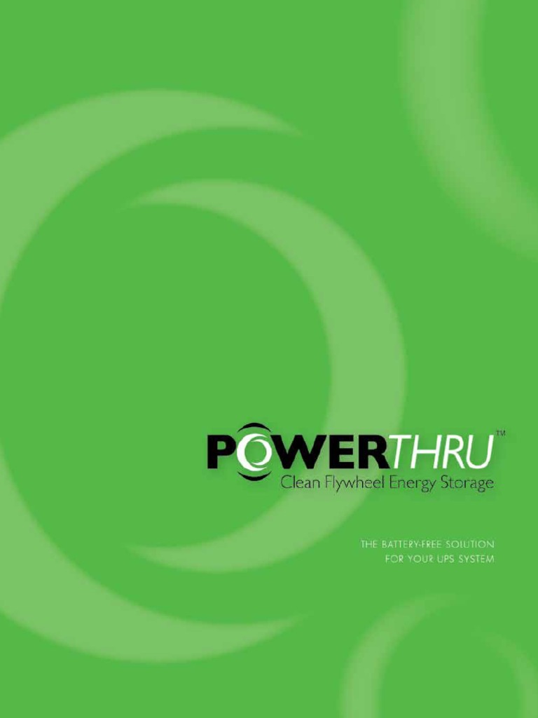PowerTHRU Brochure | PDF | Battery (Electricity) | Energy Storage