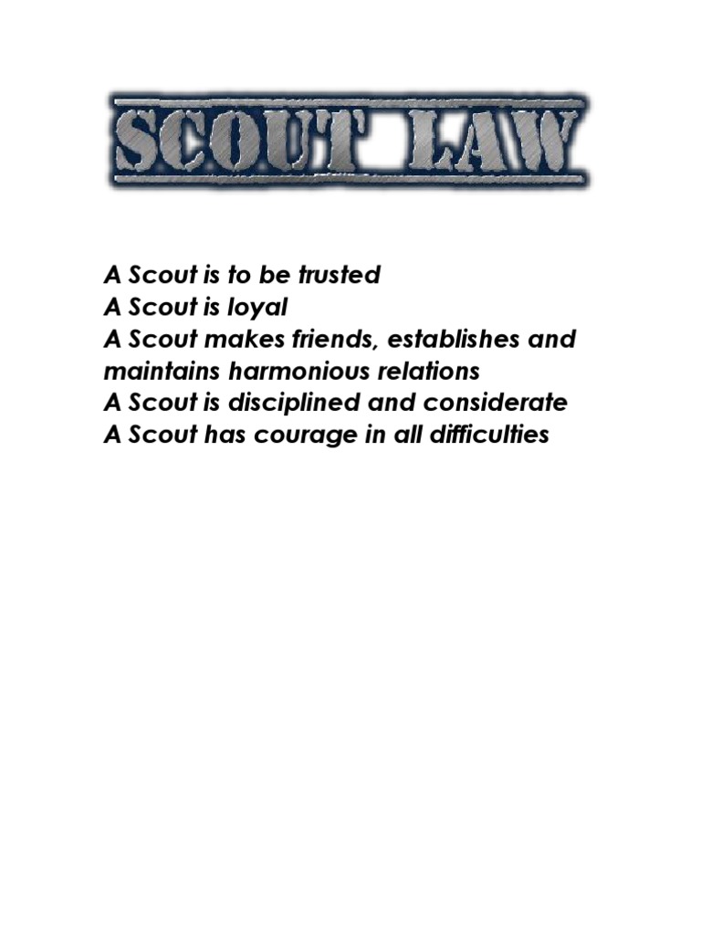 The Scout's Code of Conduct | PDF | Self-Improvement