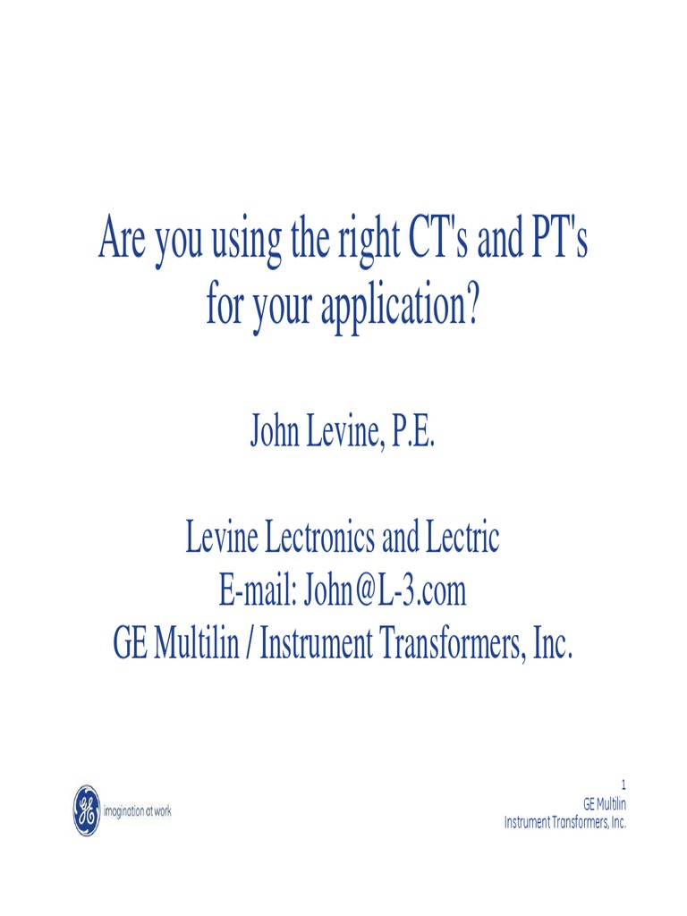 IEEE Polarity Marking for CTs | PDF | Components | Power Engineering