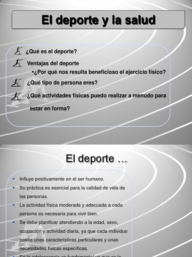 deporte presentacion.ppt | Deportes | Bienestar