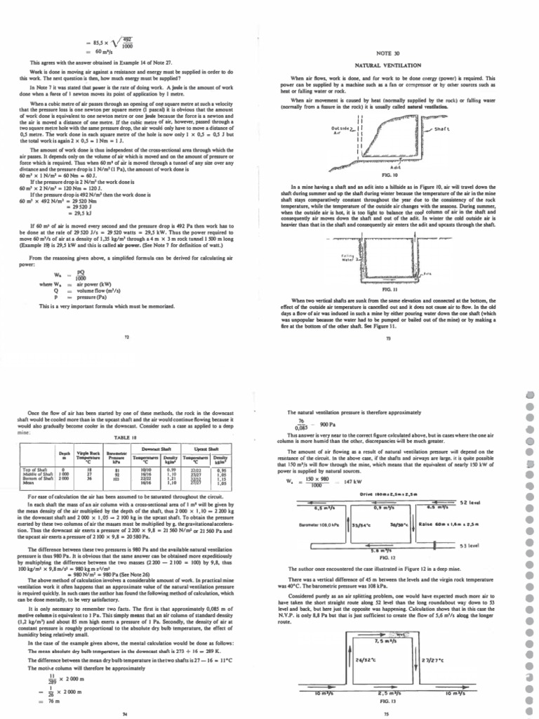 mine ventilation notes for beginners.pdf | Mechanical Fan | Pressure