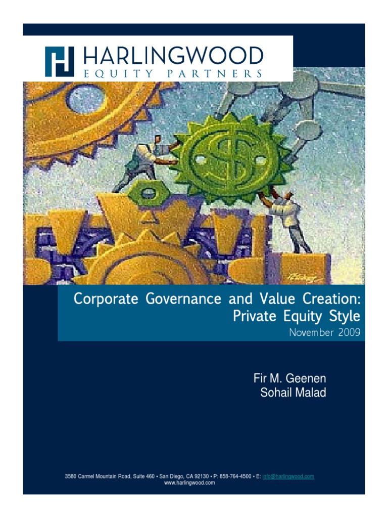Corporate Governance and Value Creation - Private Equity Style | PDF ...