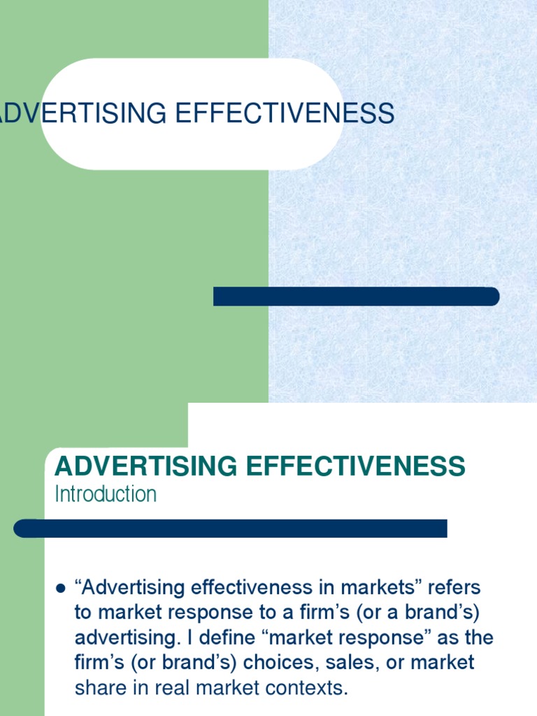 Measuring Advertising Effectiveness | PDF | Advertising | Creativity