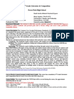 Advanced English 9 Course Overview | PDF | Test (Assessment) | Websites