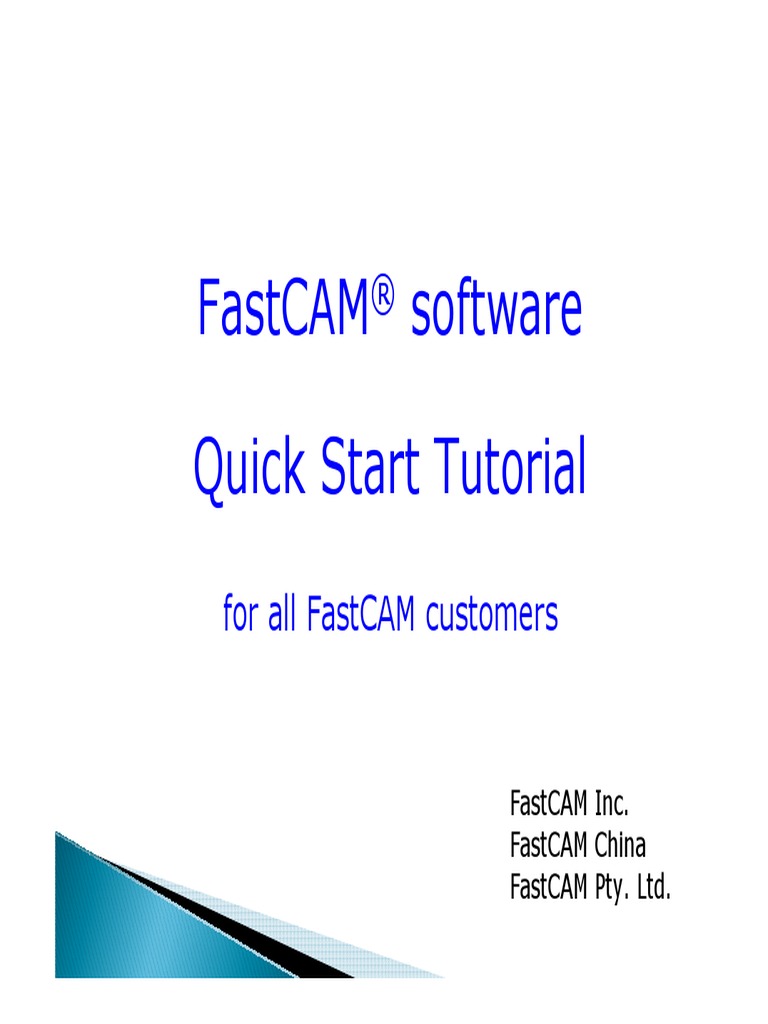 FastCAM Tutorial | PDF | Auto Cad | Circle