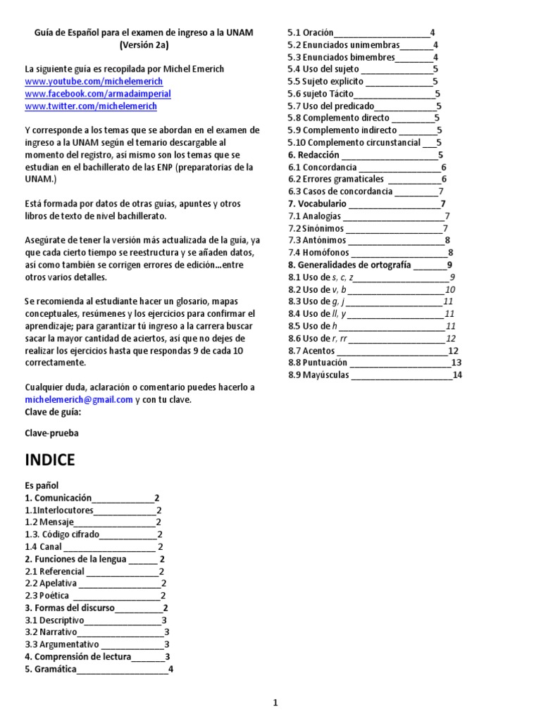 Guía de Español PDF | PDF | Coma | Oración (Lingüística)