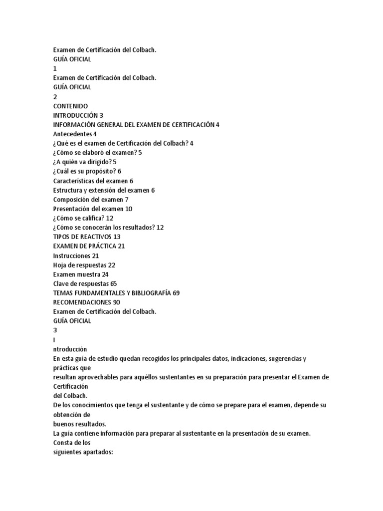 Examen de Certificación Del Colbach | PDF | Clonación | Prueba (evaluación)