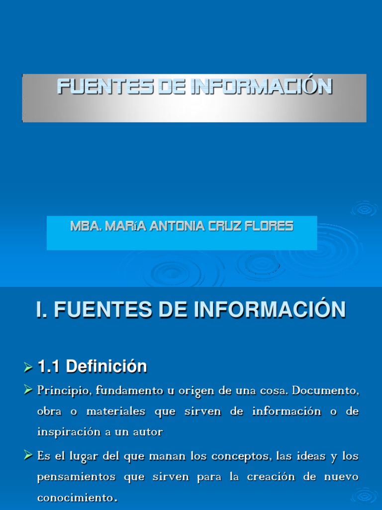 Fuente de Datos PDF | PDF | Información | Conocimiento