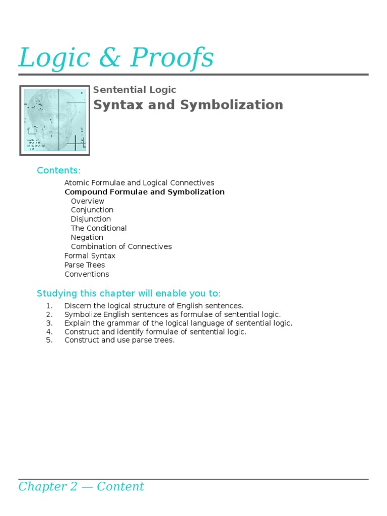 Logic & Proofs: Syntax and Symbolization | PDF | Interpretation (Logic ...