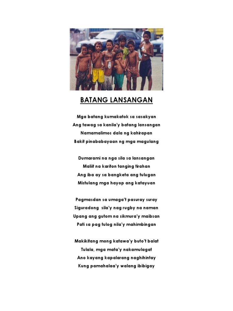 Batang Lansangan | PDF