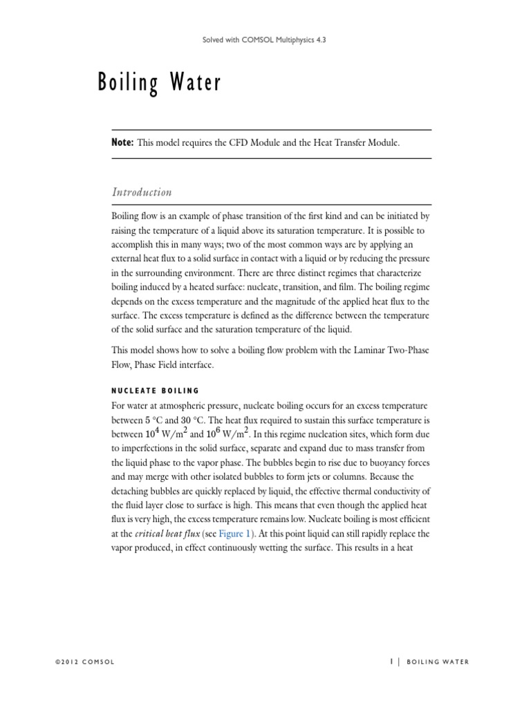 Models - Cfd.boiling Water | PDF | Boiling | Viscosity