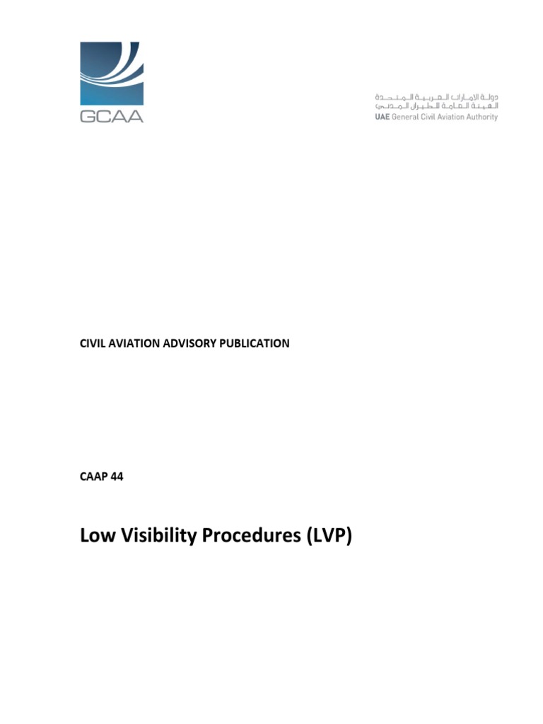 Low Visibility Procedures (LVP) | PDF | Air Traffic Control | Airport