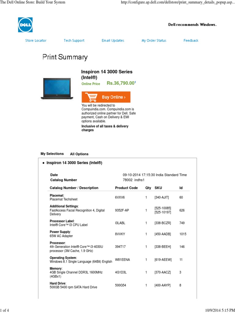 dell laptop specification | Secure Digital | Laptop