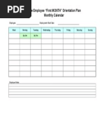 Induction Report Form For New Employee: Human Resource Dept | PDF