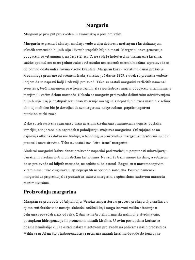 Margarin | PDF