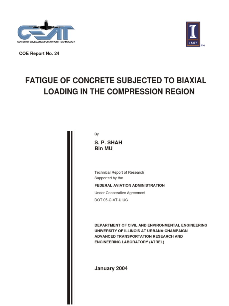 Biaxial Fatigue of Concrete Analysis | PDF | Fatigue (Material ...