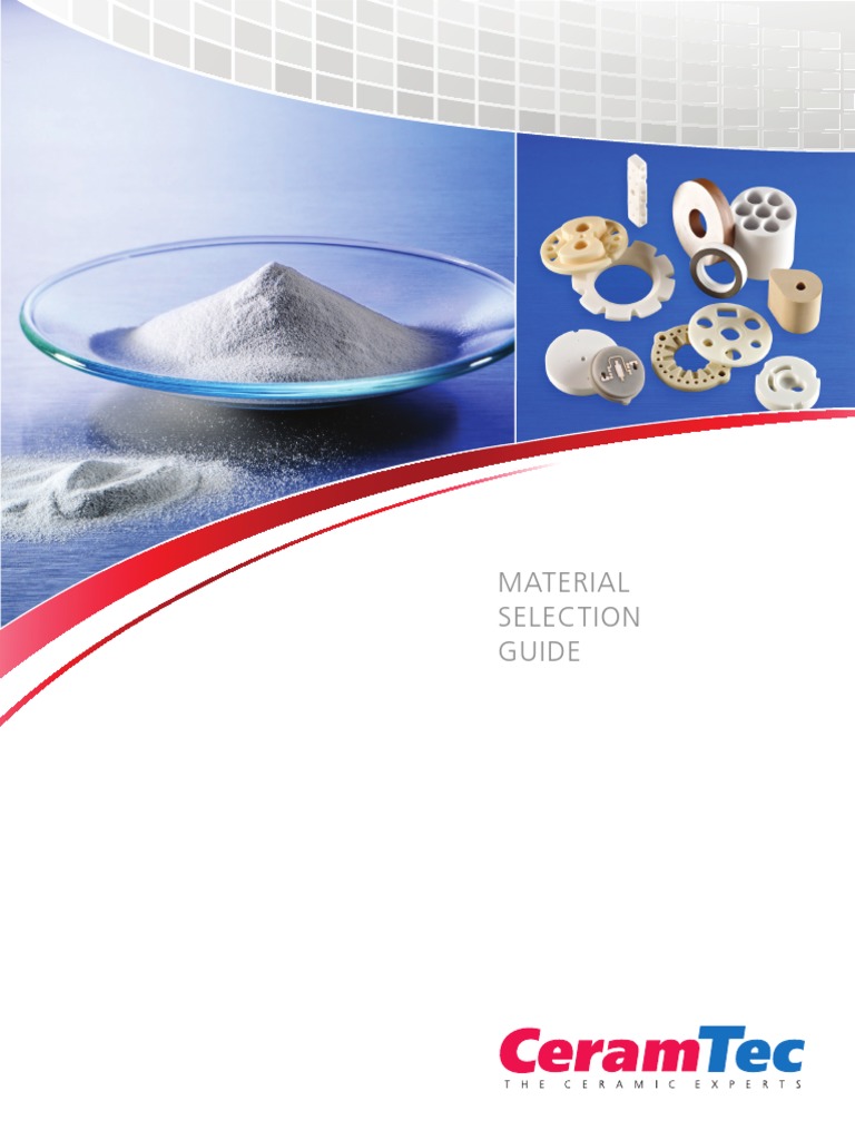Materials Selection Guide Aluminia | PDF | Ceramics | Aluminium Oxide