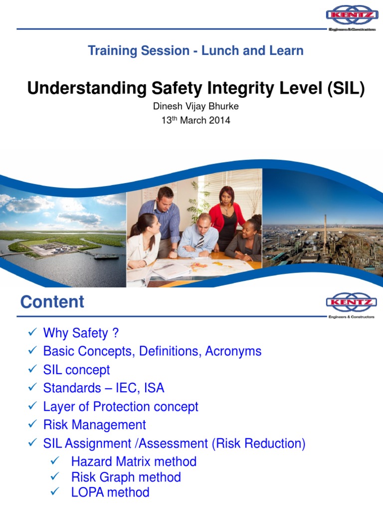 Understanding Safety Integrity Level (SIL) : Training Session - Lunch ...