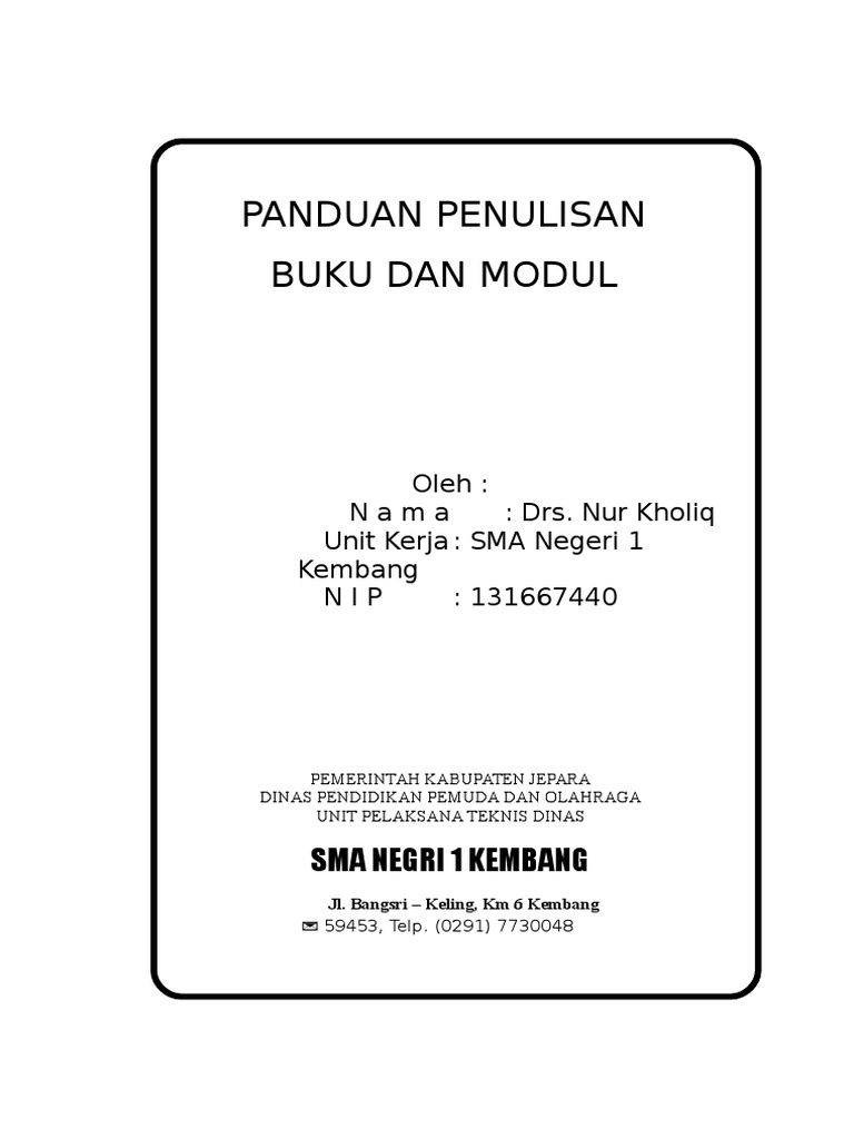 Panduan Penulisan Buku & Modul | PDF