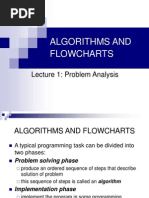 Lect1 - Algorithms and Flowchart | PDF | Algorithms | Input/Output