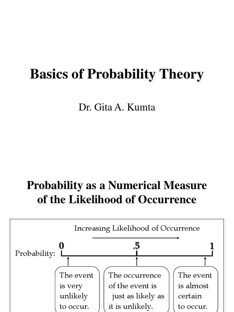 Understanding Probability Theory Basics | PDF | Probability ...