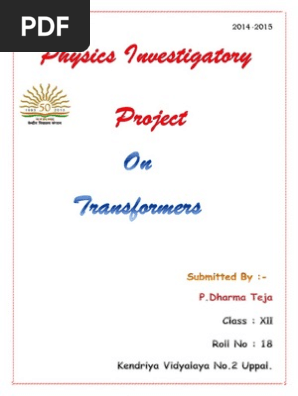 Transformer Physics Project