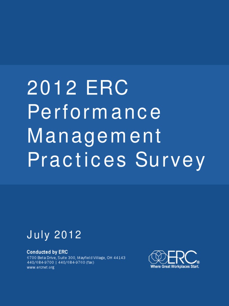 12 Performance Management Survey | PDF | Performance Appraisal ...
