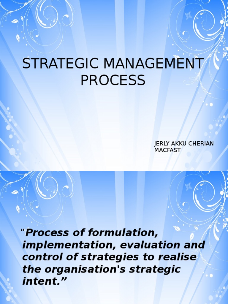 Strategic Management Process | PDF
