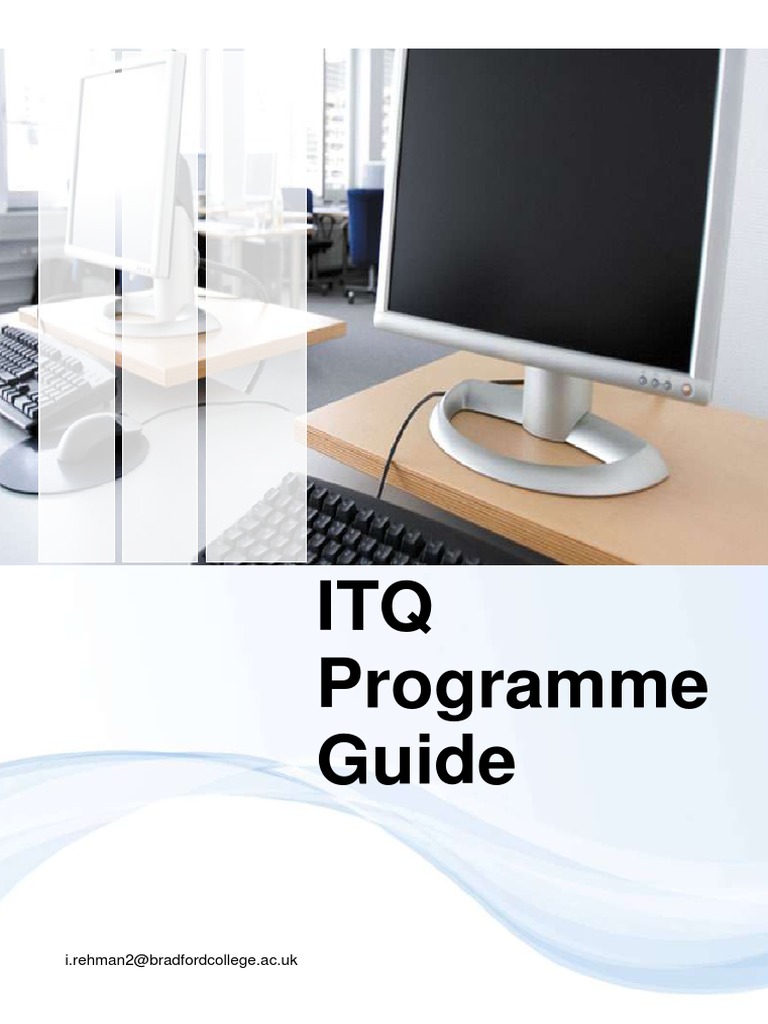 Student ITQ Programme Guide | PDF | Occupational Safety And Health ...