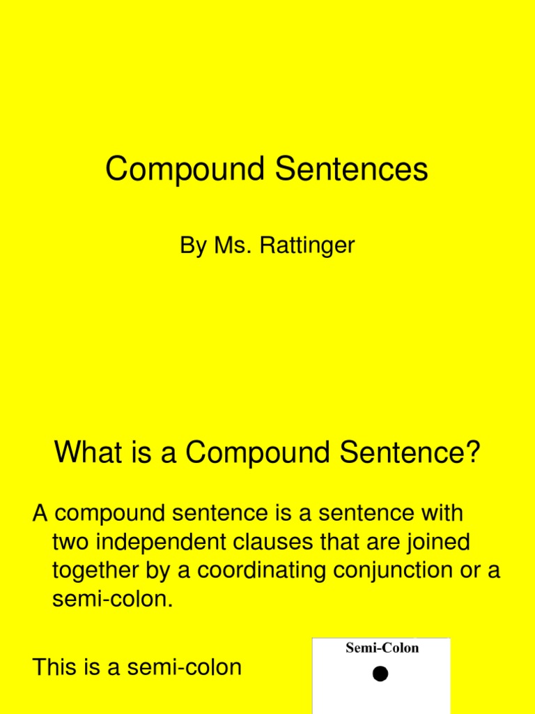 Understanding Compound Sentences | PDF | Poetry | General Fiction