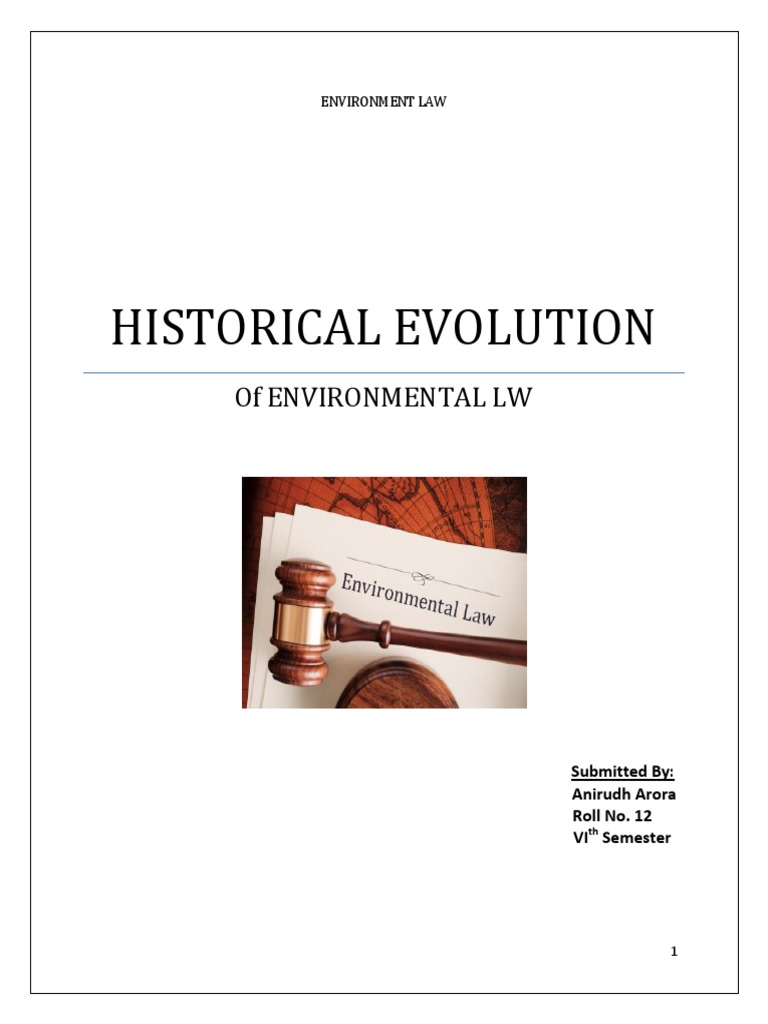 Historical Evolution: of Environmental LW | Download Free PDF ...