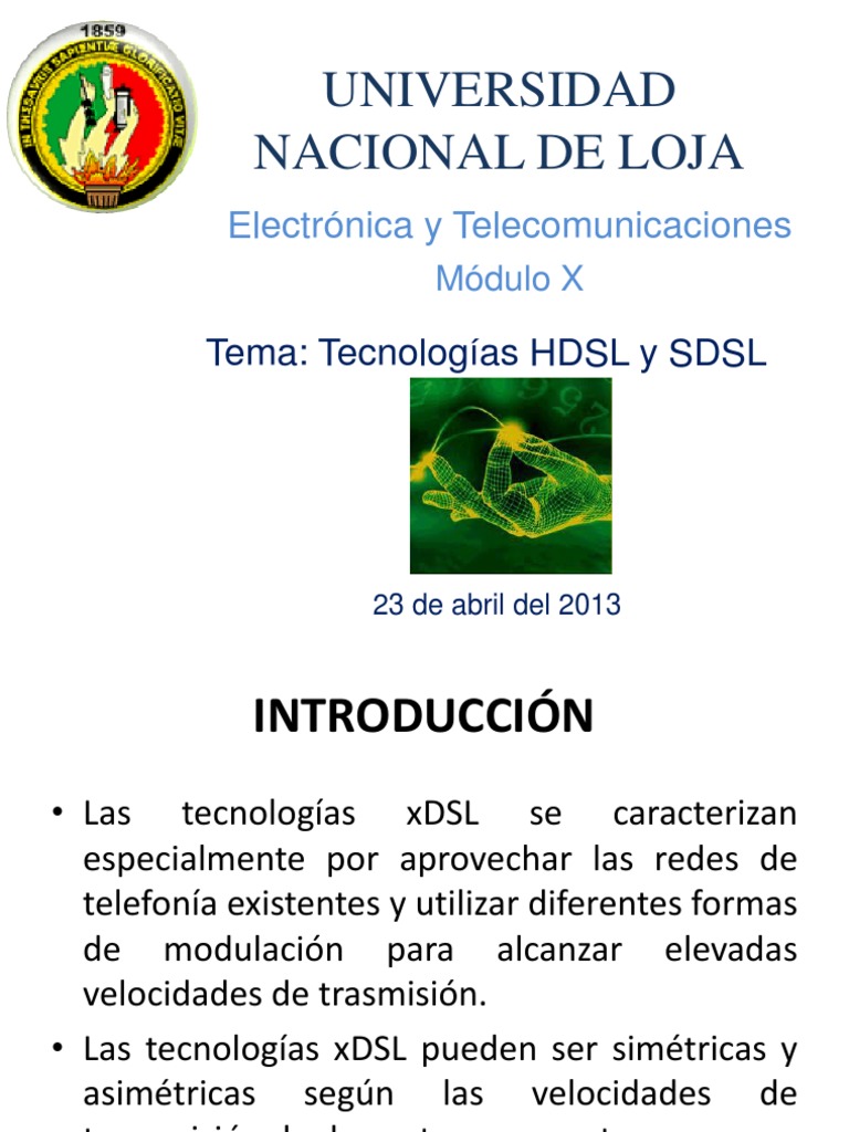 HDSL y SDSL | PDF | Línea de abonado digital | Telecomunicaciones
