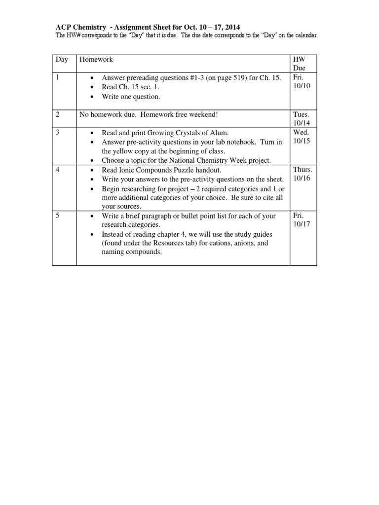 Acp Unit 2 HW Oct 10 - Oct 17 | PDF