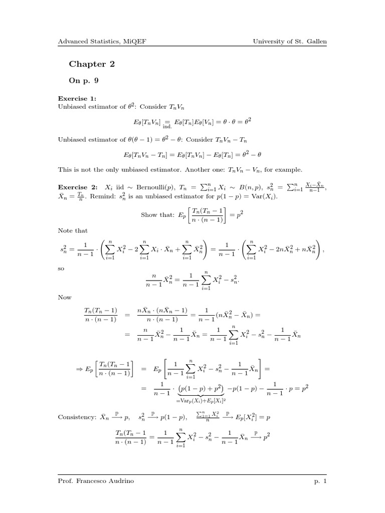 Sol Stat Chapter2 | PDF | Scientific Theories | Estimation Theory