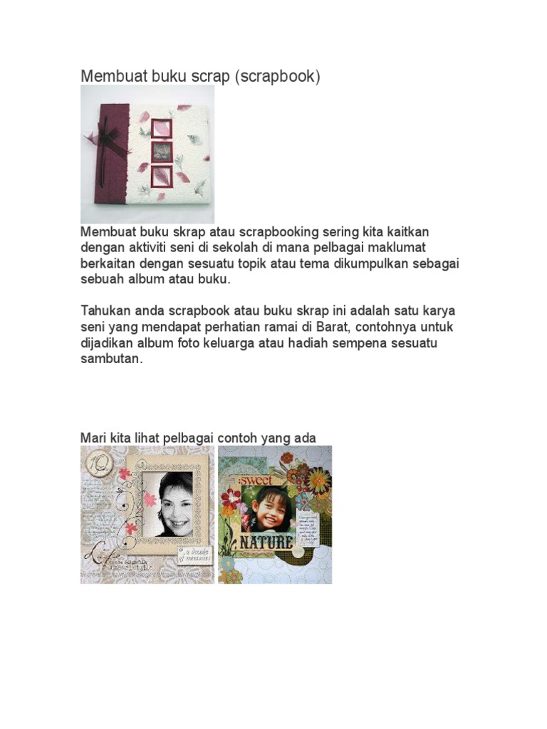 Cara - Cara Membuat Buku Scrap | PDF