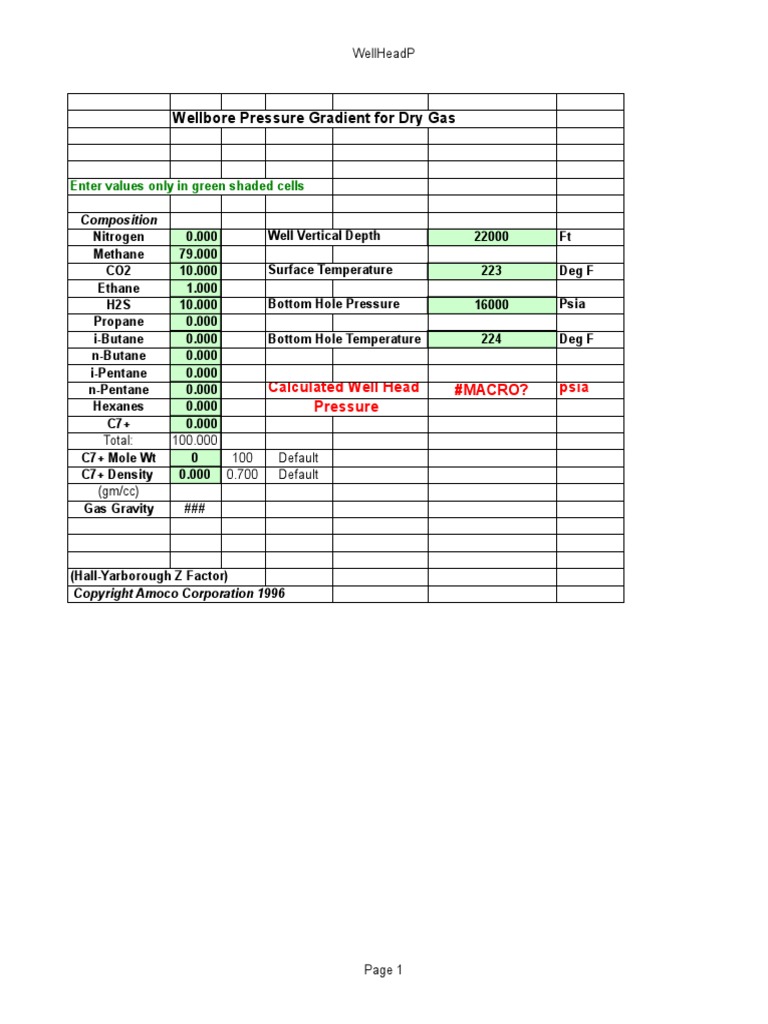 Dry Gas Gradient | PDF | Gases | Pressure