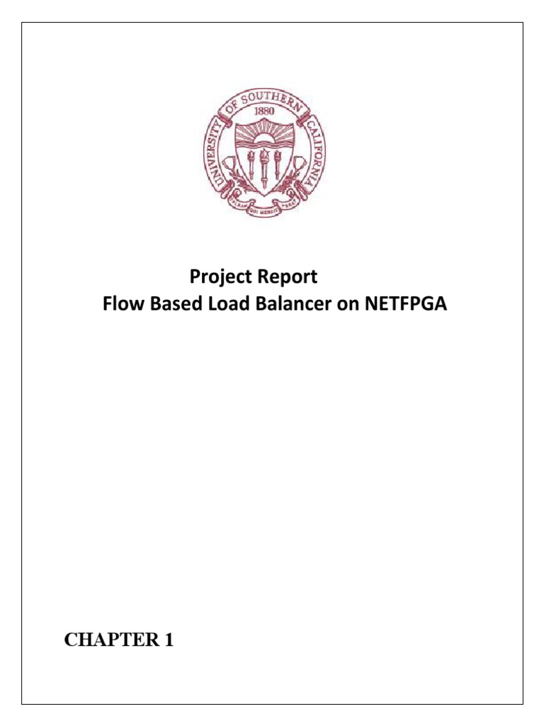 Project Report Flow Based Load Balancer On NETFPGA | PDF | Instruction Set | Router (Computing)