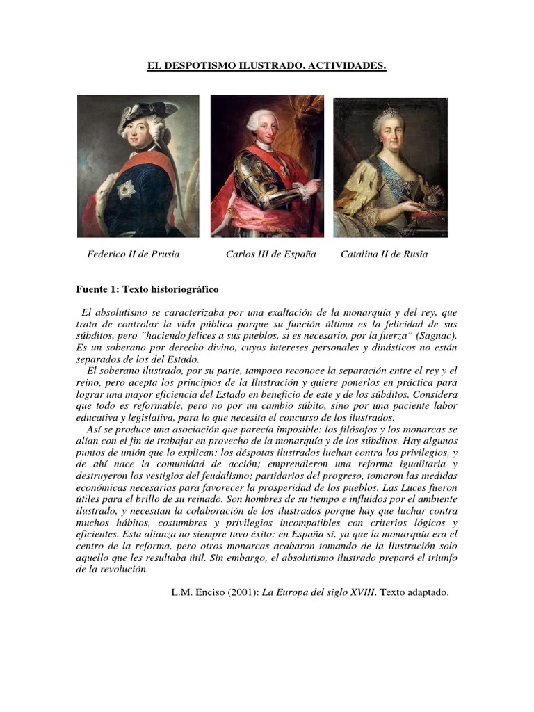 EL DESPOTISMO ILUSTRADO.pdf | Ilustración | Política