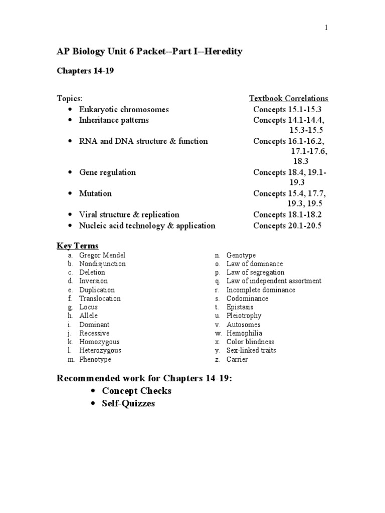Unit 6 Hereditypart 1 | PDF | Dominance (Genetics) | Genetics