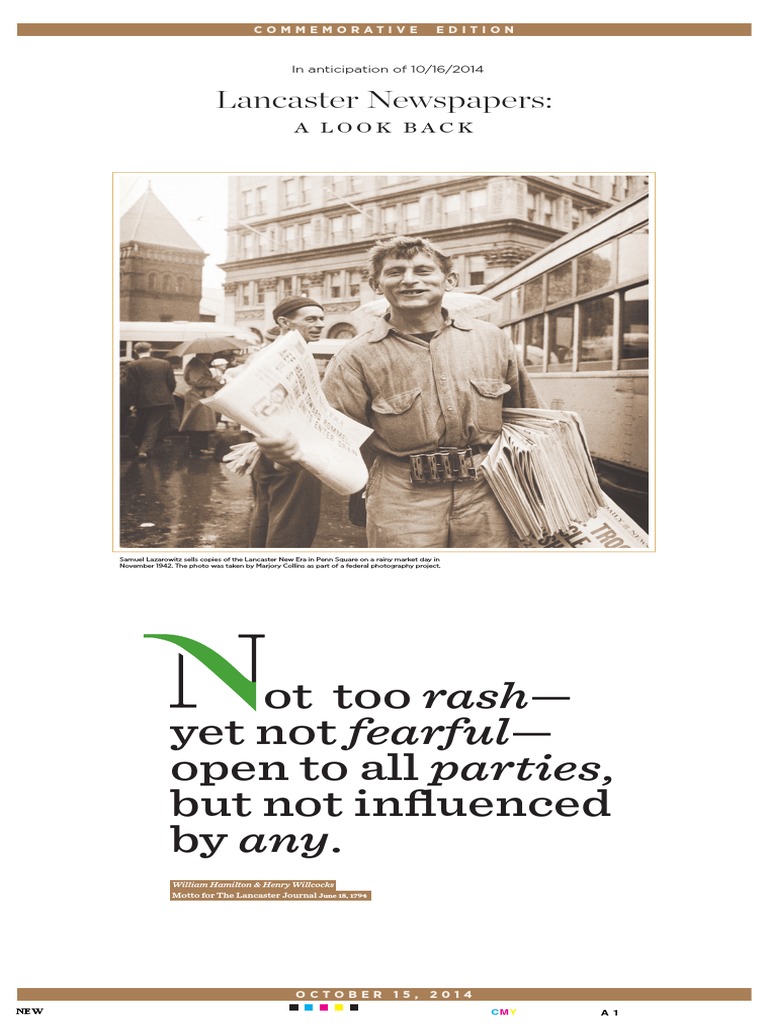 Lancaster Newspapers: A Look Back | PDF