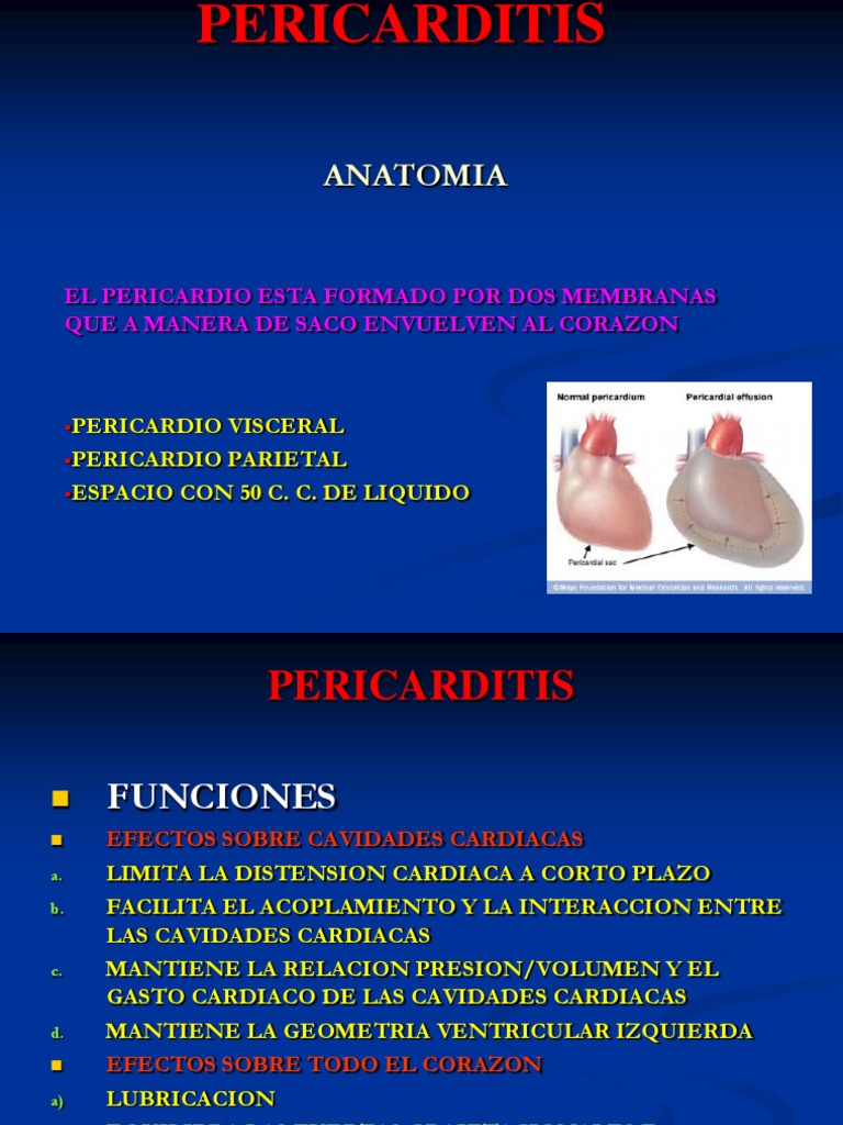 Pericarditis: Síntomas y Diagnóstico | PDF | Cardiología | Medicina Interna