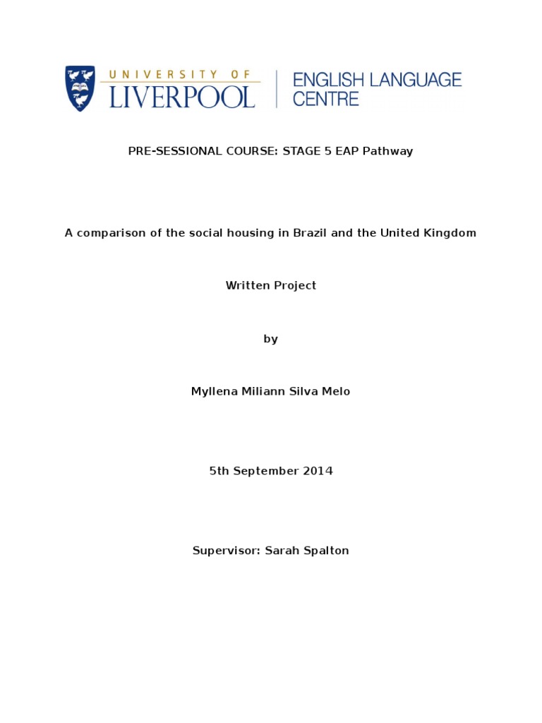 Pre-Sessional Course: Stage 5 Eap Pathway | PDF | Public Housing | Politics (General)