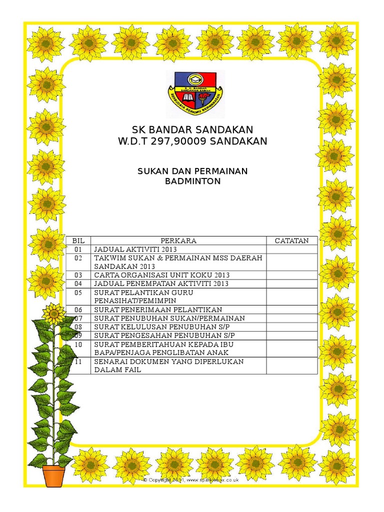 Border Sukan Dan Permainan 2013 | PDF