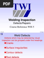Welding Defect TWI CSWIP | PDF | Welding | Construction