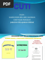 Gantian Cuti Rehat (GCR) | PDF