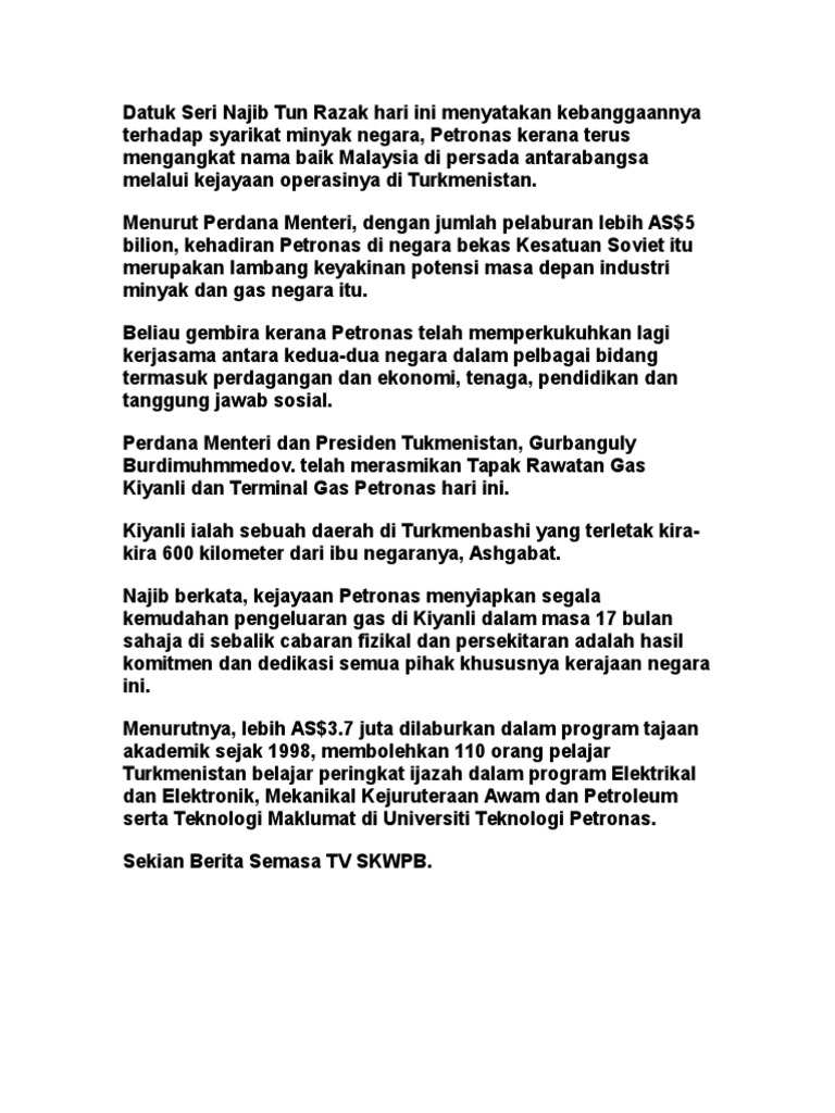 Teks Membaca Berita | PDF