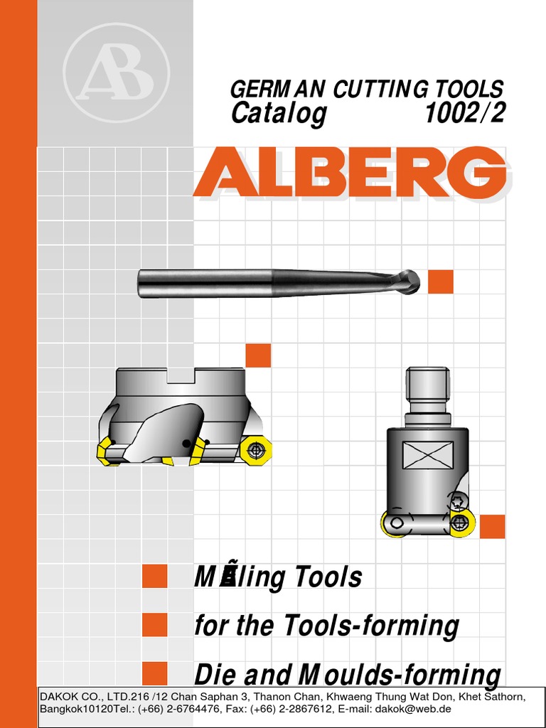Alberg Cutting Tool 2002 PDF | PDF | Steel | Cast Iron