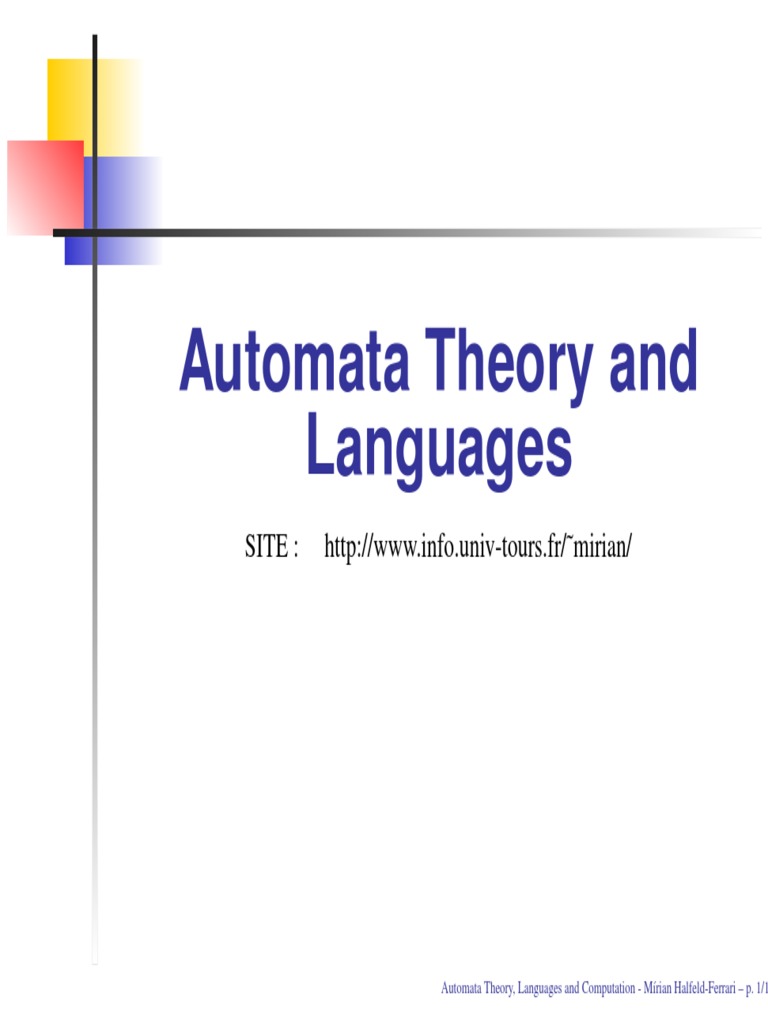 TLComp introTL | PDF | String (Computer Science) | Automata Theory