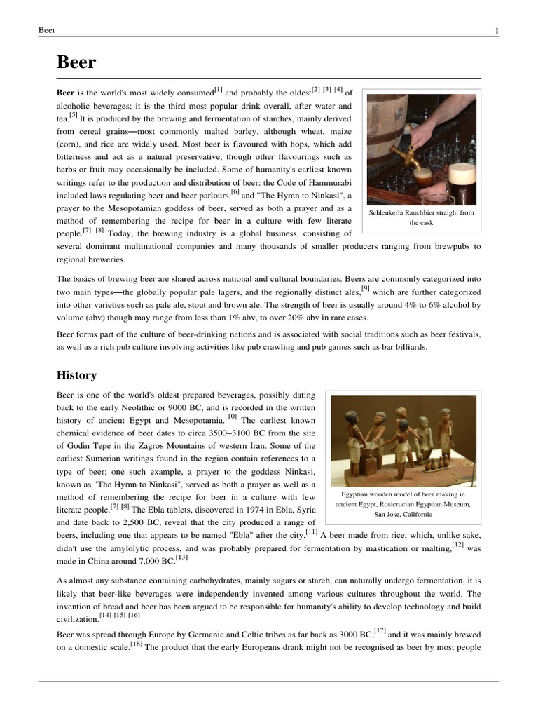 Beer | PDF | Beer | Brewing